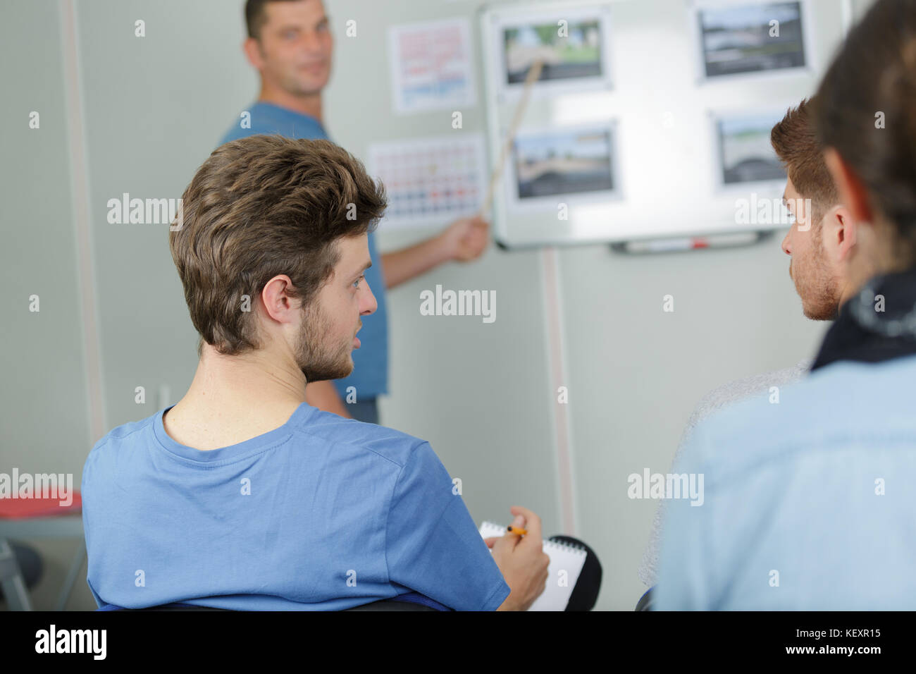 driving instructor in his class Stock Photo - Alamy