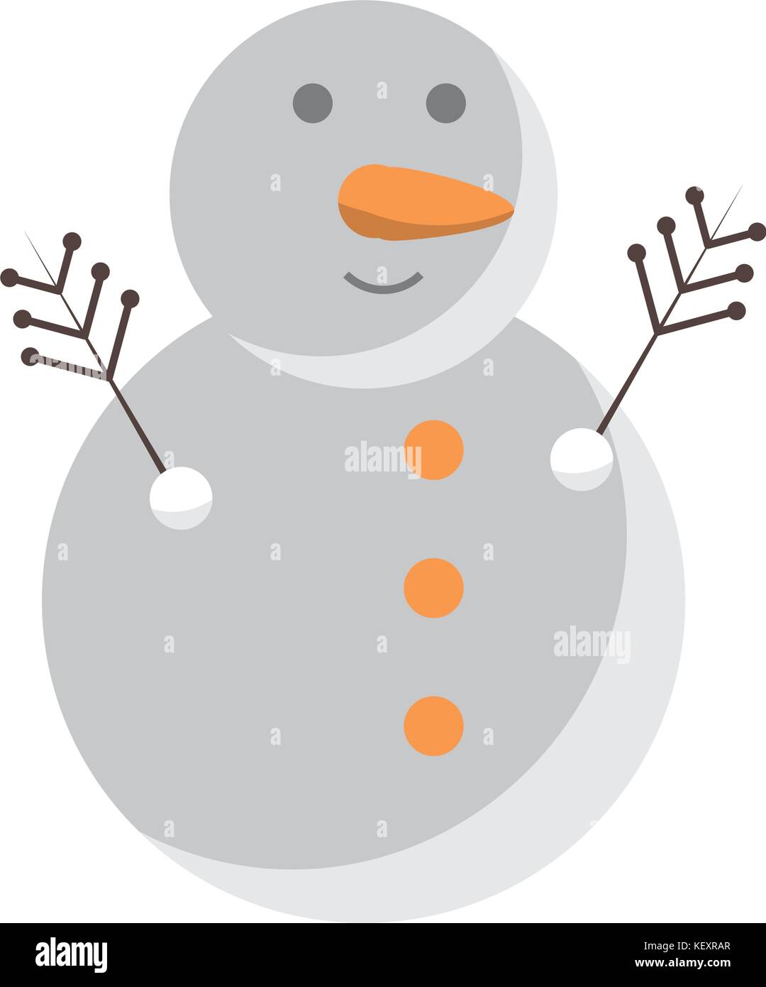 cartoon snowman icon Stock Vector Image & Art - Alamy