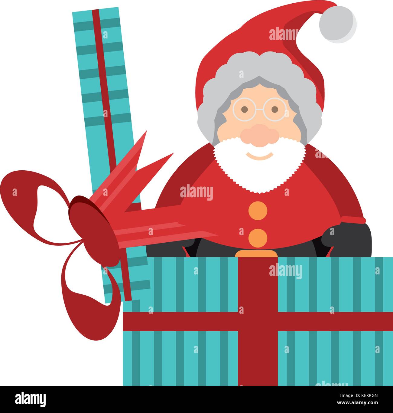 santa claus icon Stock Vector Image & Art - Alamy