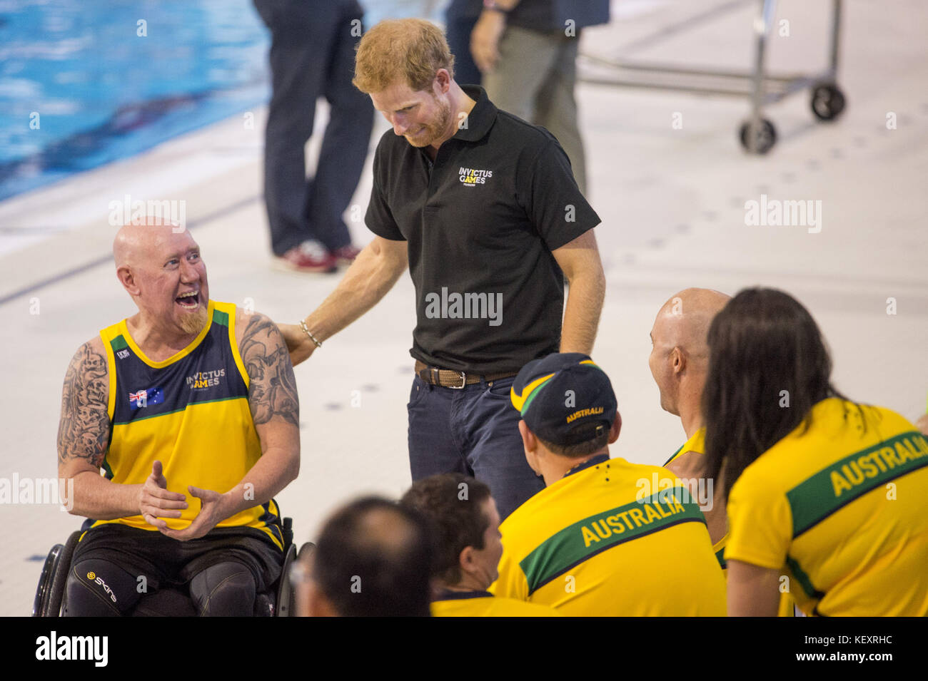 Prince Harry attends Invictus Games Sports training at the Toronto Pan ...