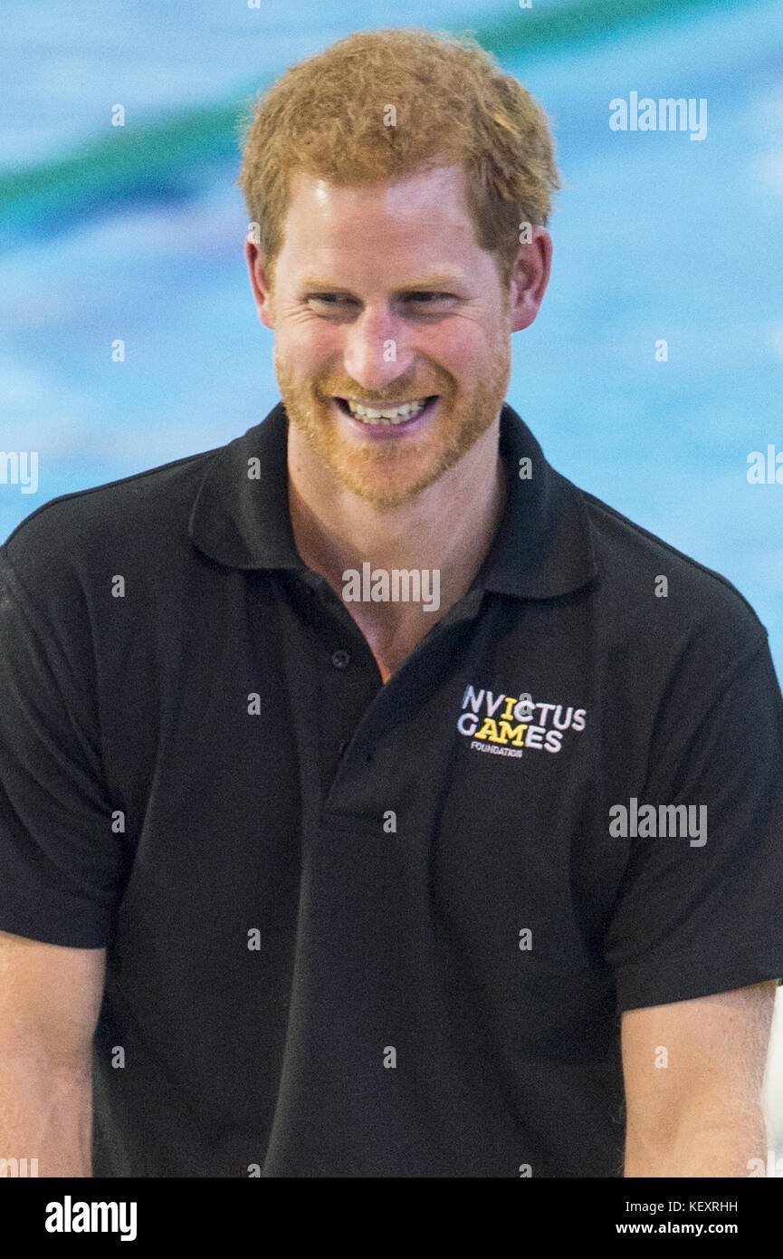 Prince Harry attends Invictus Games Sports training at the Toronto Pan ...