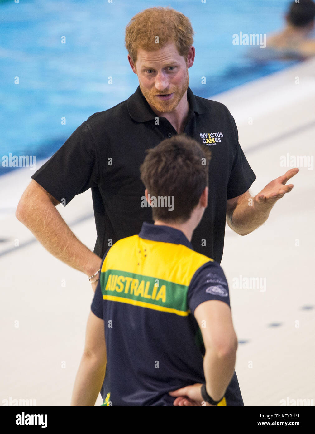 Prince Harry attends Invictus Games Sports training at the Toronto Pan ...