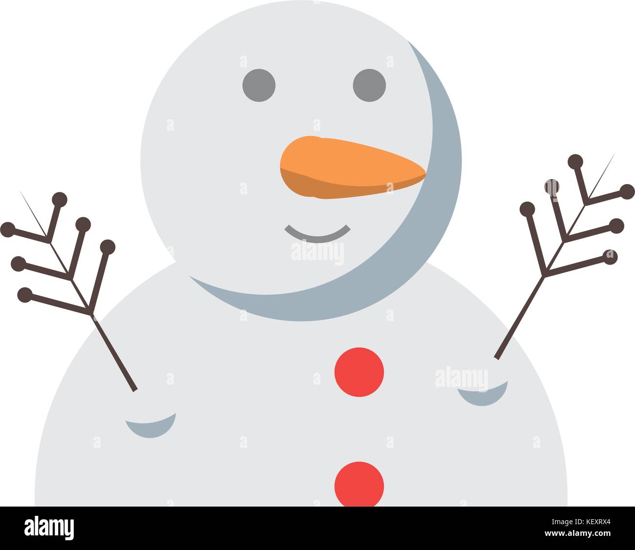 cartoon snowman icon Stock Vector Image & Art - Alamy
