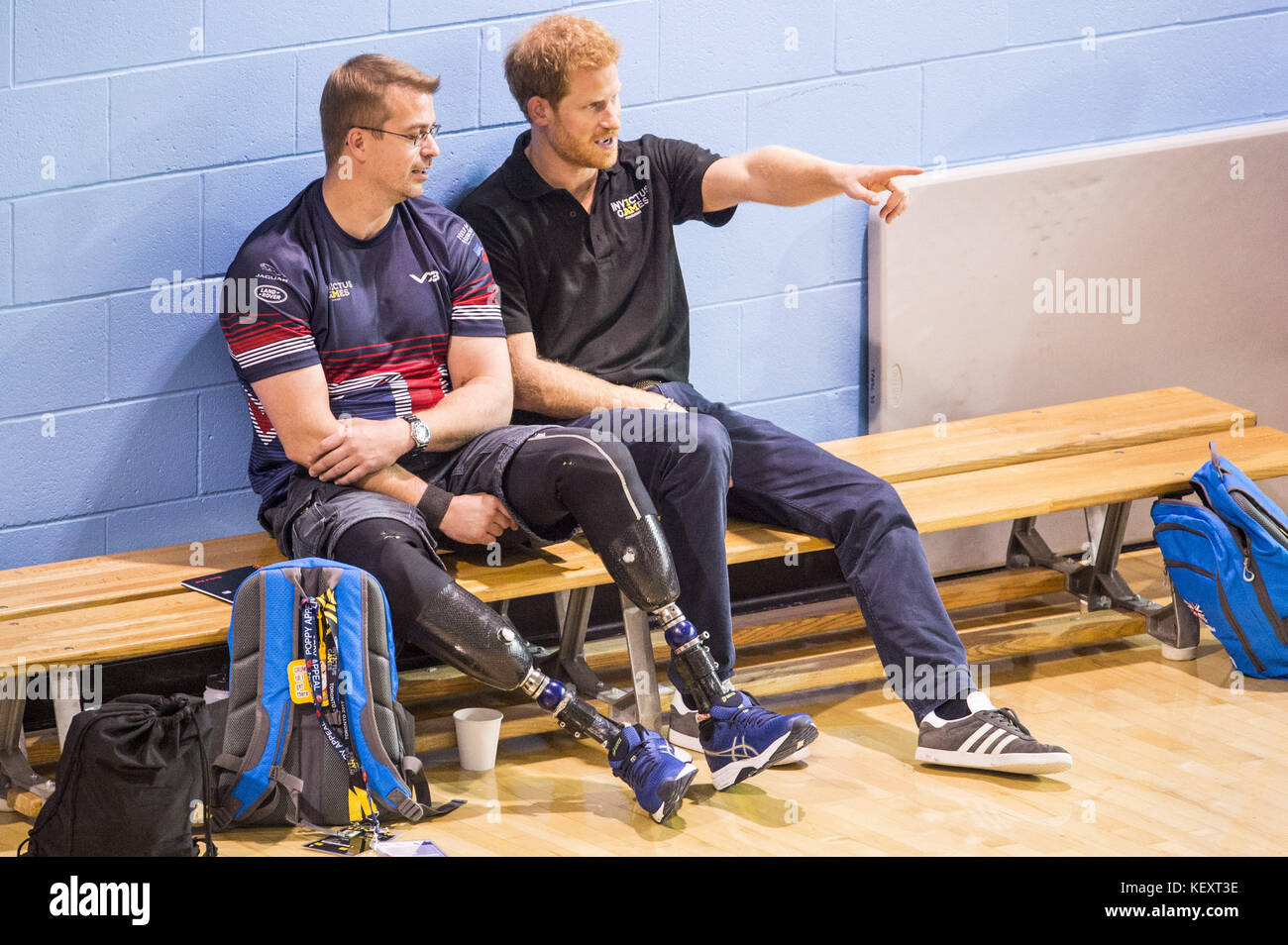 Prince Harry attends Invictus Games Sports training at the Toronto Pan ...