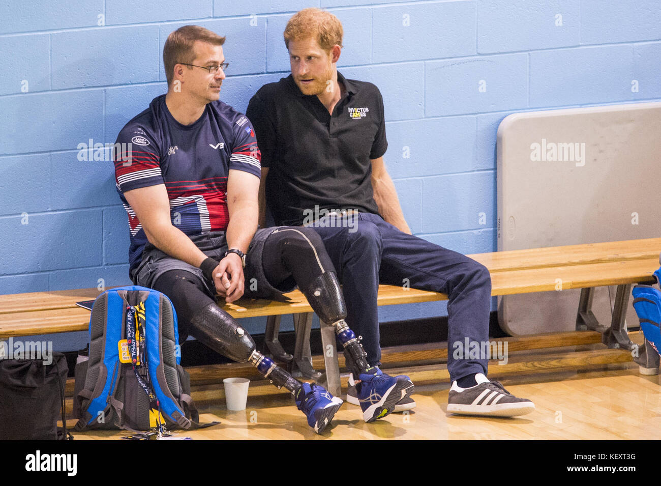 Prince Harry attends Invictus Games Sports training at the Toronto Pan ...