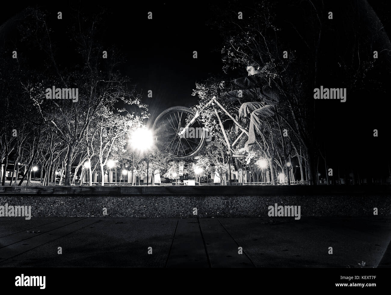 Dan Troyan manuals across a park bench at Foothill College. Los Altos ...