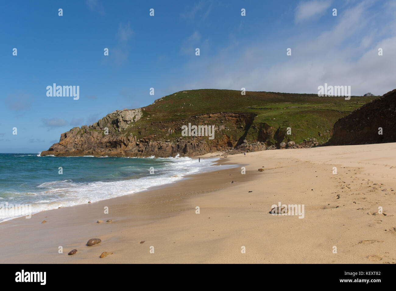 Portheras Cove beach Cornwall secluded location on the Cornish coast ...