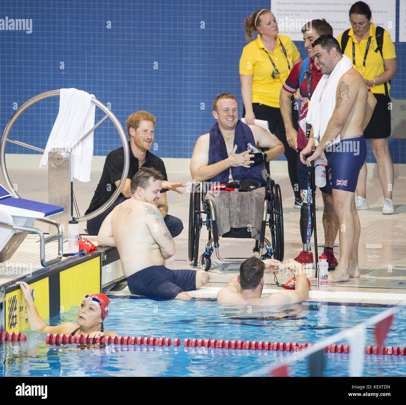 Prince Harry attends Invictus Games Sports training at the Toronto Pan ...
