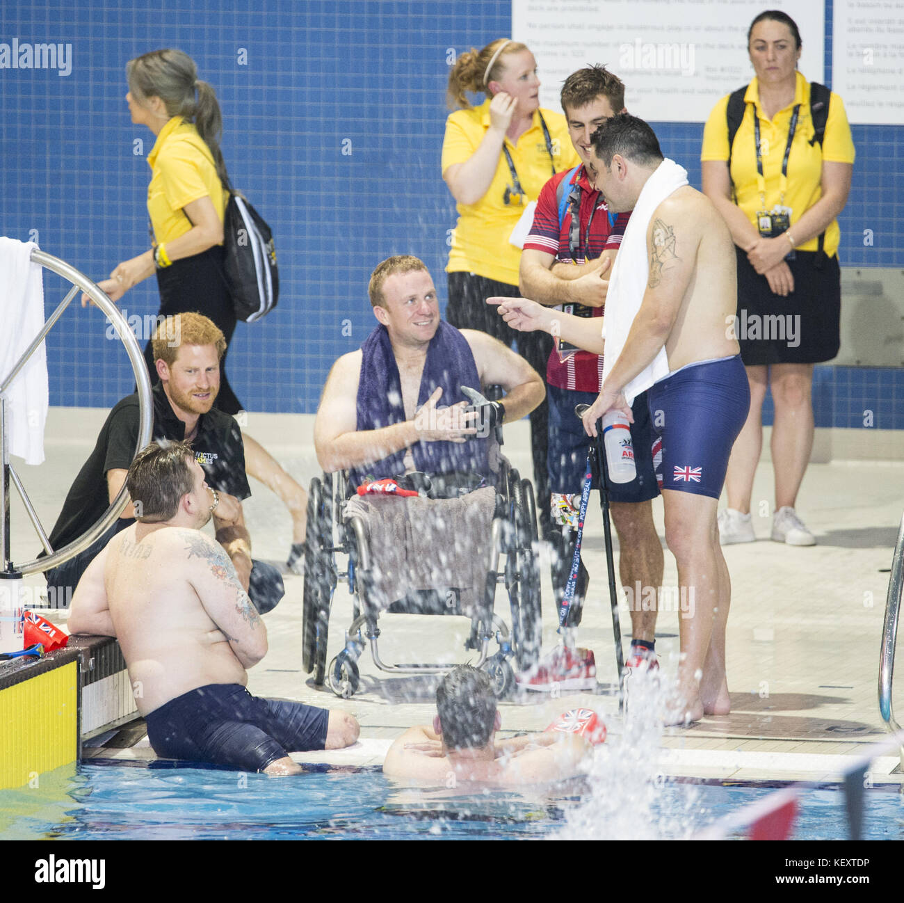 Prince Harry attends Invictus Games Sports training at the Toronto Pan ...