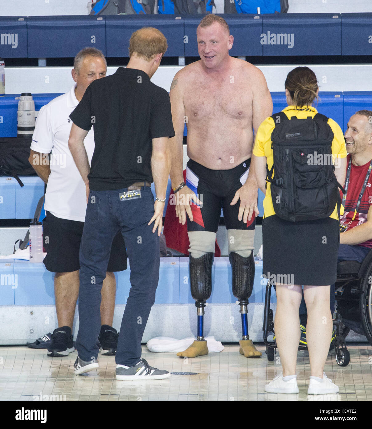 Prince Harry attends Invictus Games Sports training at the Toronto Pan ...