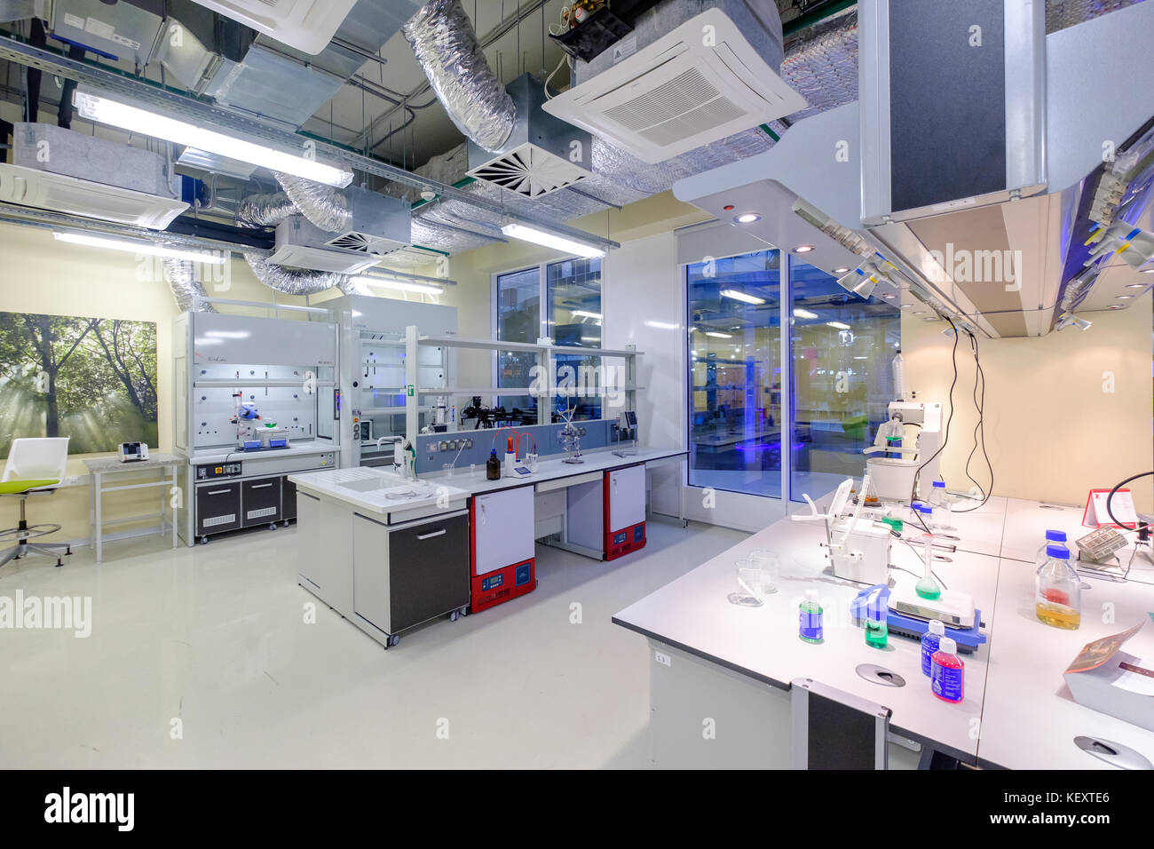 Modern scientific laboratory interior at Skolkovo Technopark Stock ...