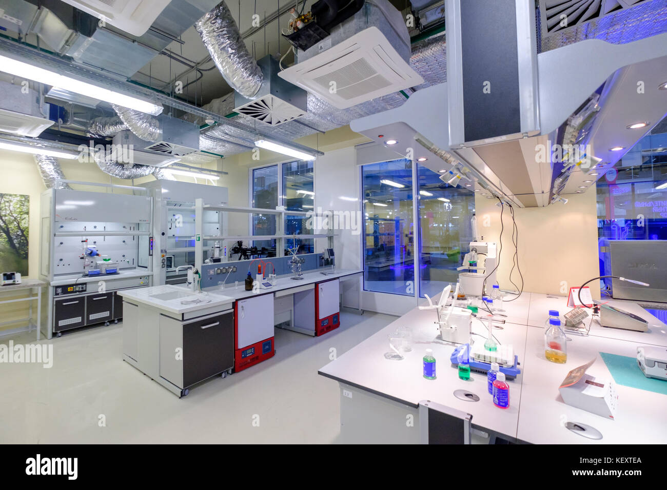 Modern scientific laboratory interior at Skolkovo Technopark Stock ...