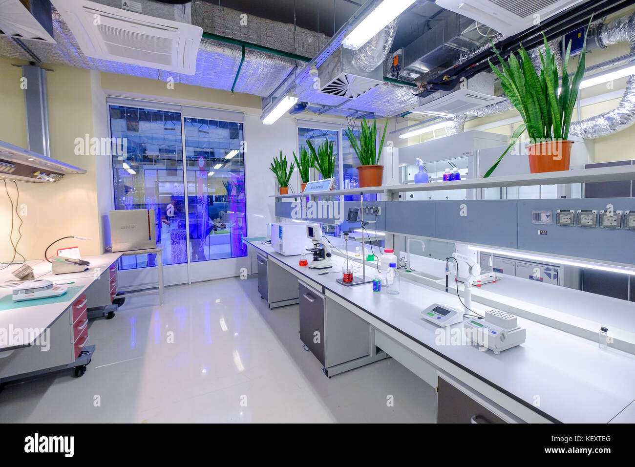 Modern scientific laboratory interior at Skolkovo Technopark Stock ...