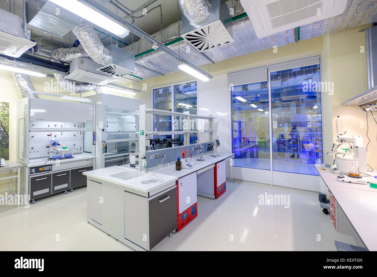 Modern scientific laboratory interior at Skolkovo Technopark Stock ...