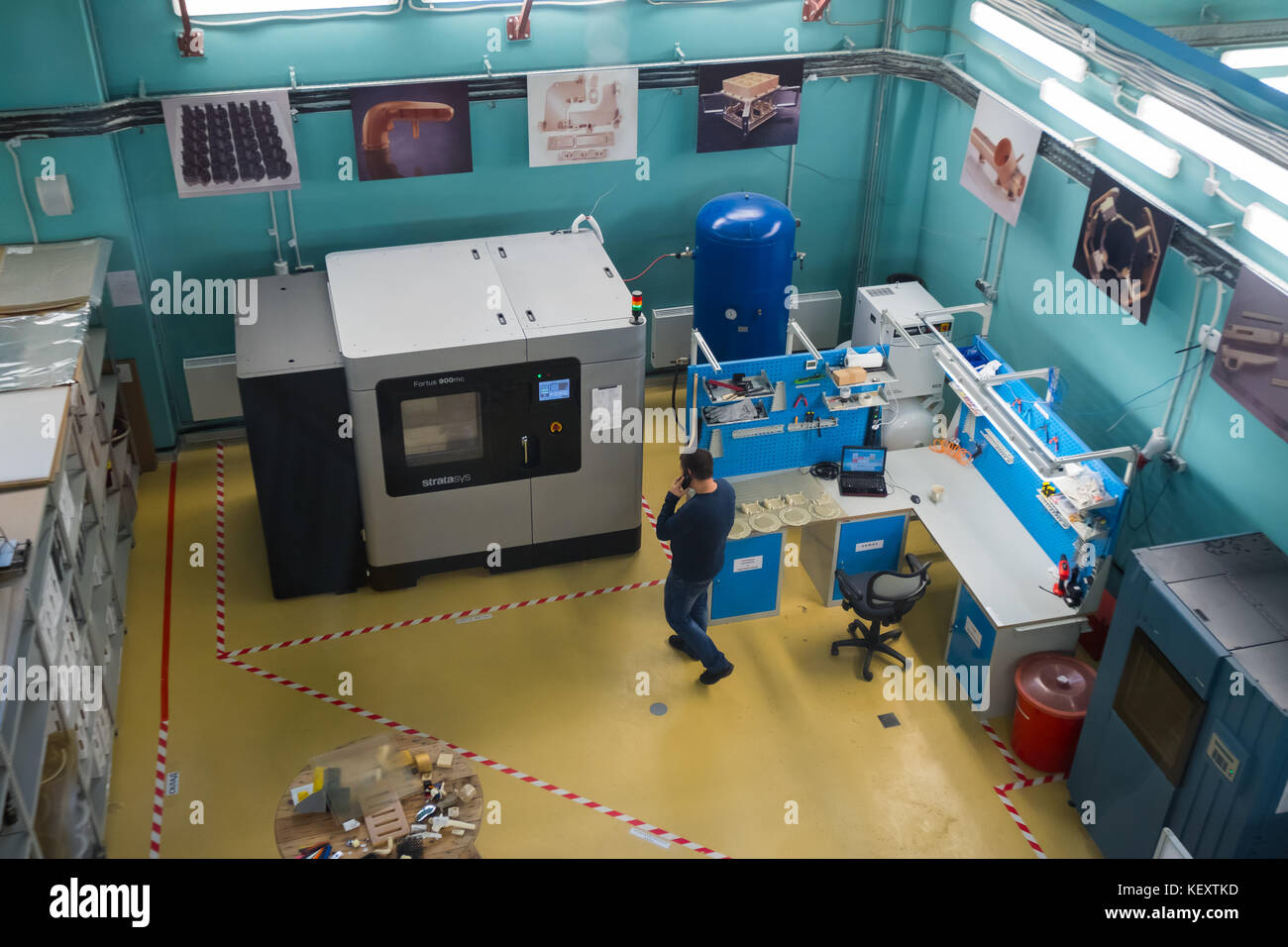 Modern industrial workplace interior in Skolkovo Technopark Stock Photo ...