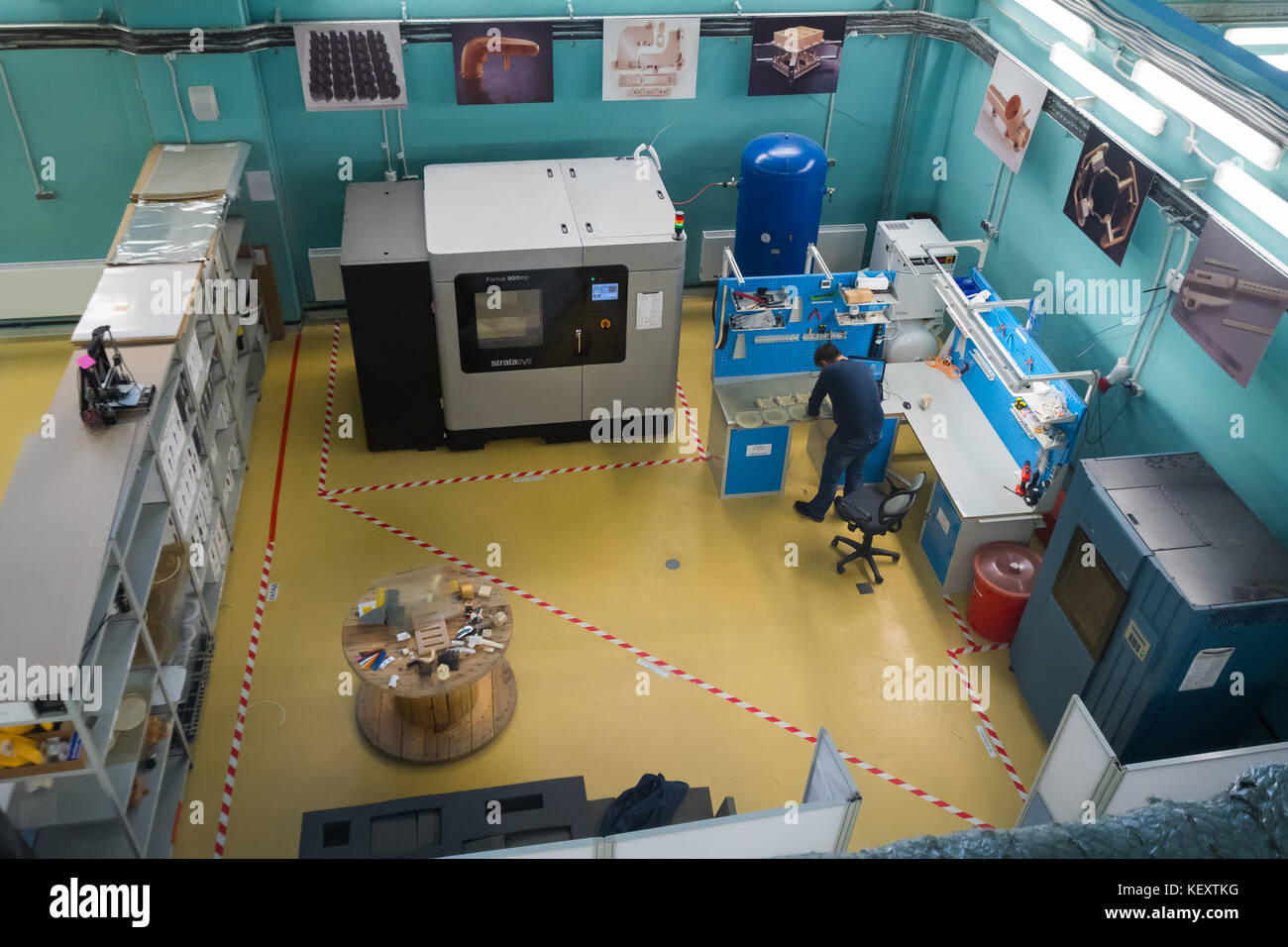 Modern industrial workplace interior in Skolkovo Technopark Stock Photo ...