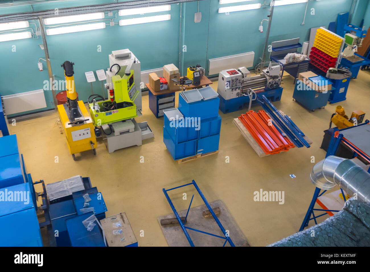 Modern industrial workplace interior in Skolkovo Technopark Stock Photo ...