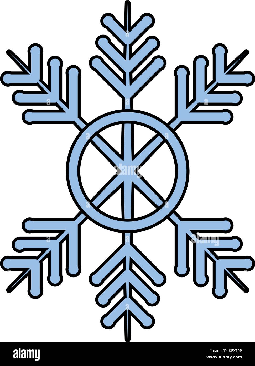 snowflake icon over white background vector illustration Stock Vector ...