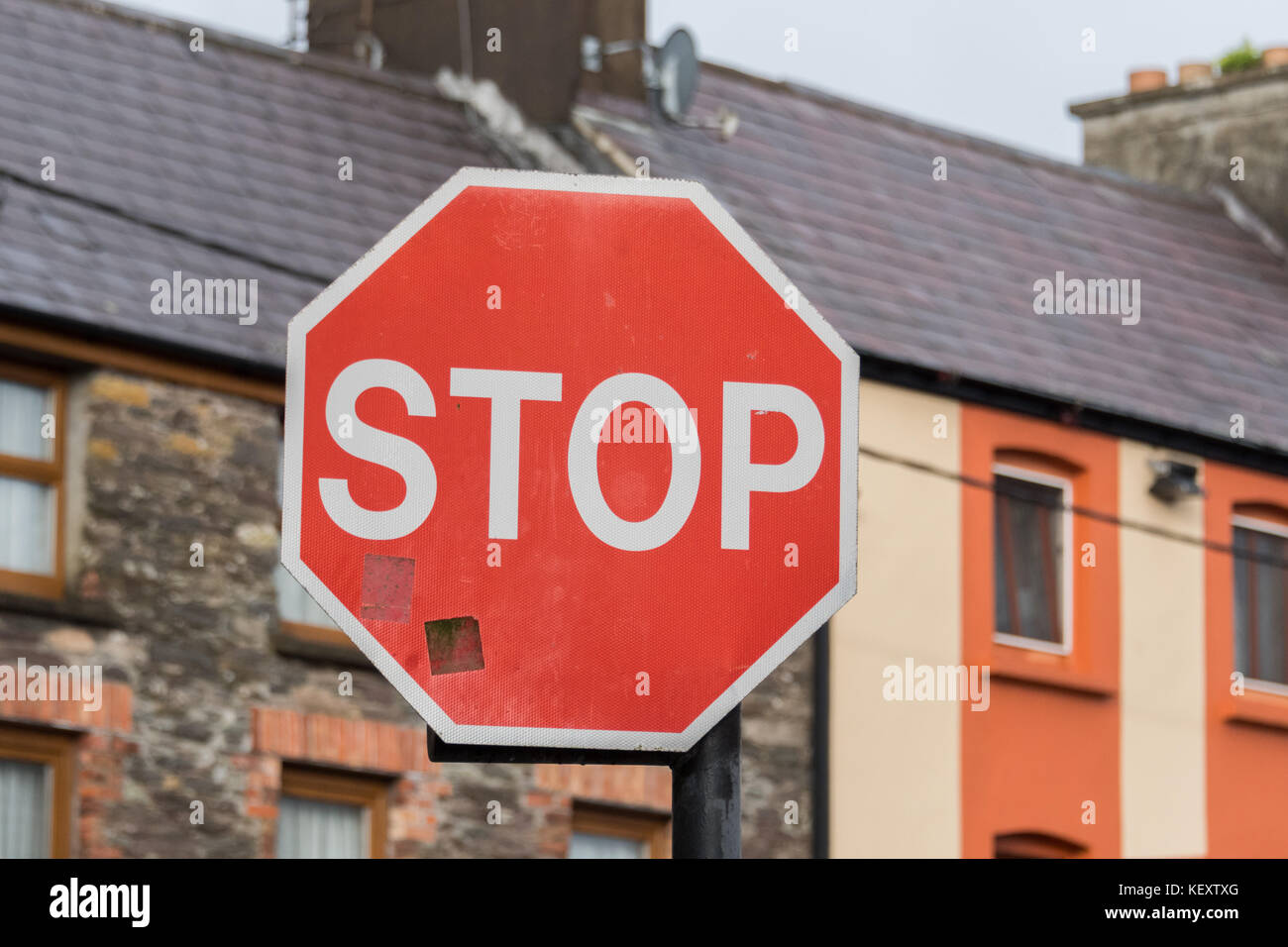 Irish road sign hi-res stock photography and images - Alamy