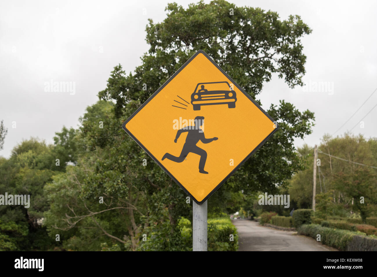 Irish road sign hi-res stock photography and images - Alamy