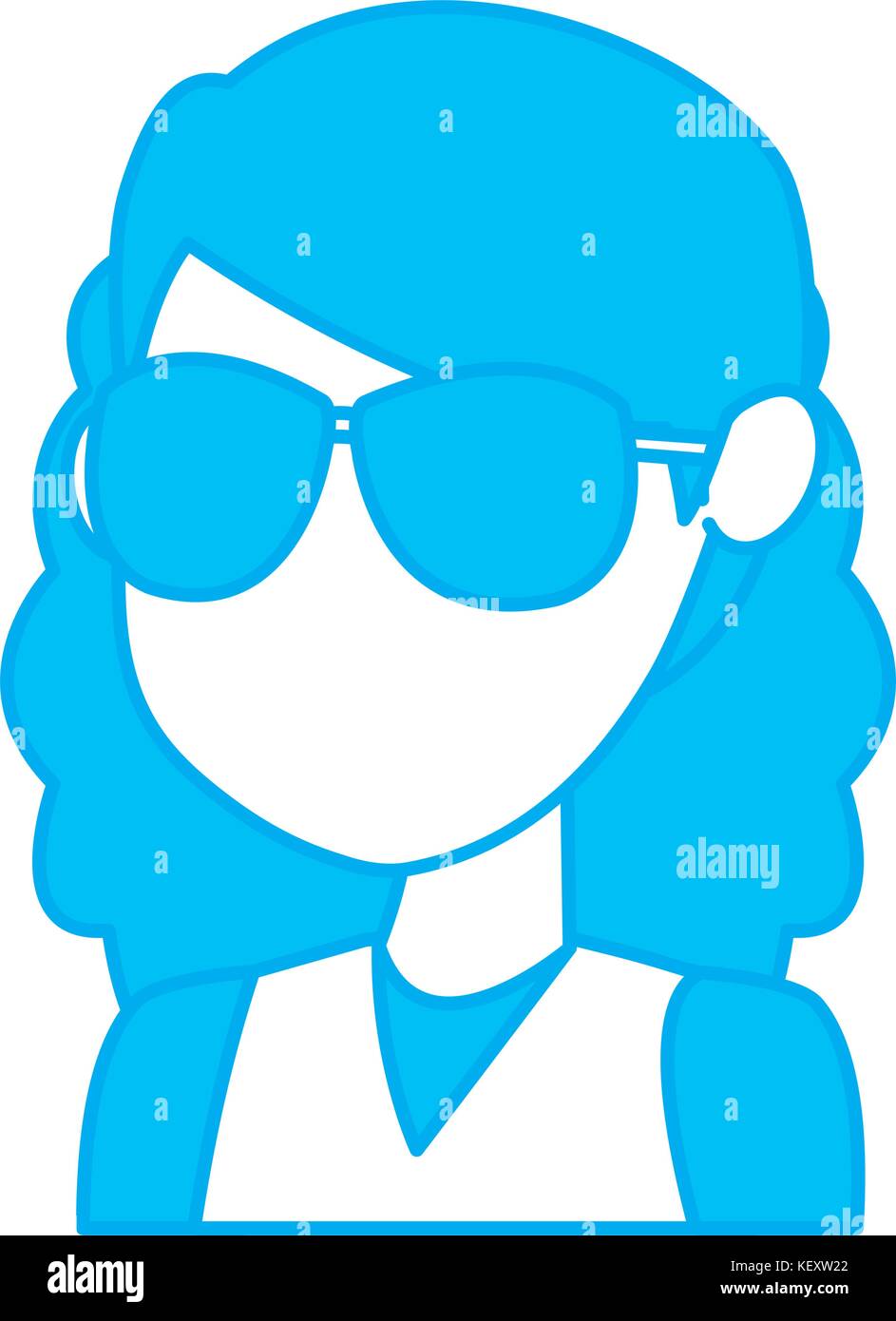 Girl faceless cartoon Stock Vector Image & Art - Alamy