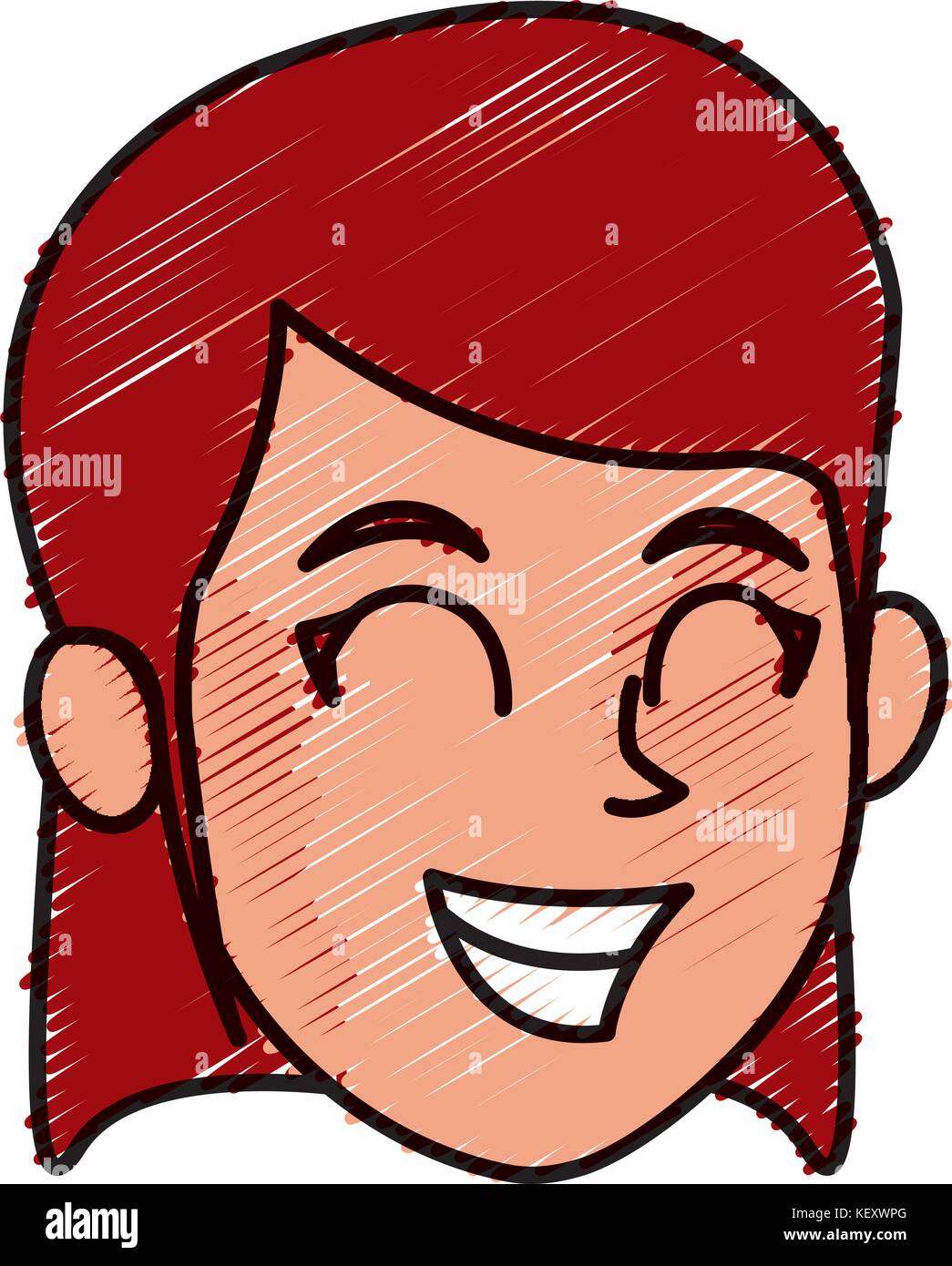 Woman smiling cartoon Stock Vector Image & Art - Alamy