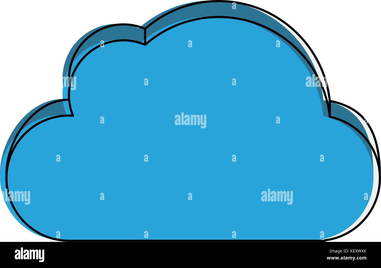 single cloud icon image Stock Vector Image & Art - Alamy