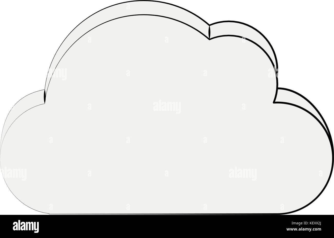 single cloud icon image Stock Vector Image & Art - Alamy