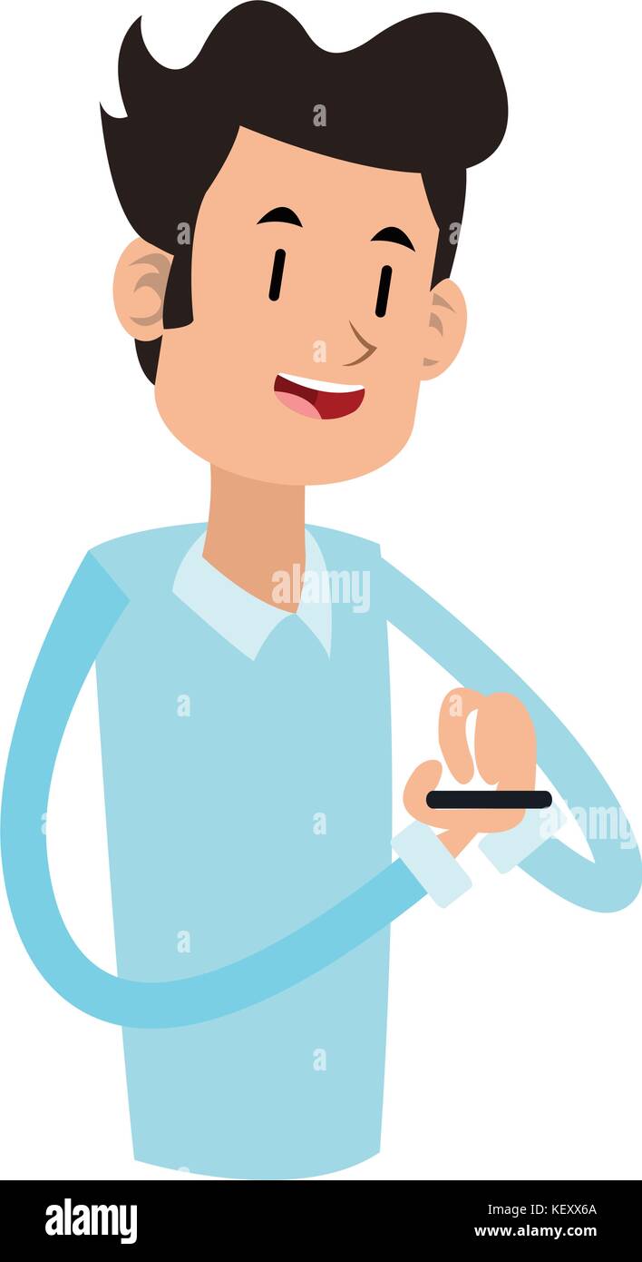 man using cellphone icon image Stock Vector Image & Art - Alamy