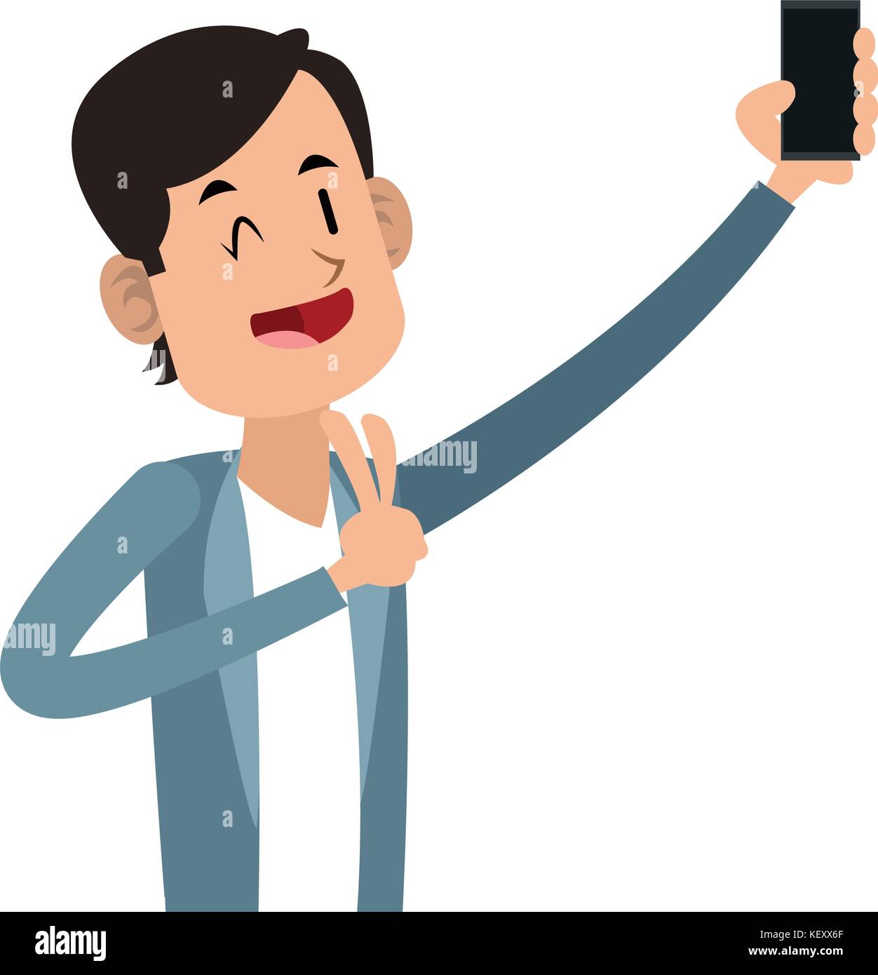 man using cellphone icon image Stock Vector Image & Art - Alamy