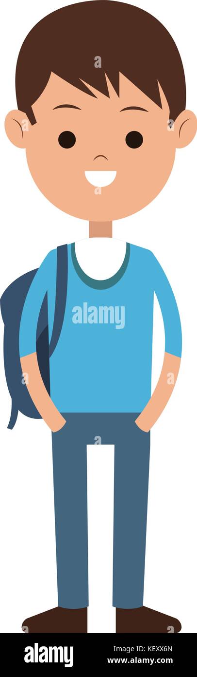 student carrying bag cartoon icon image Stock Vector Image & Art - Alamy