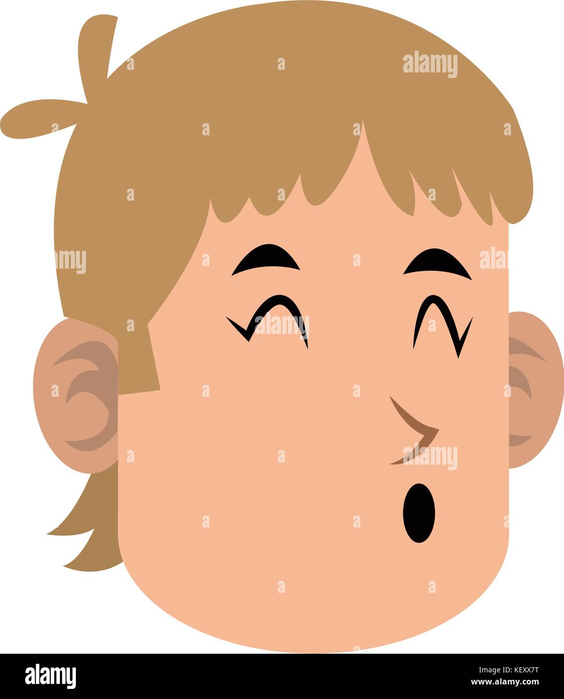 man happy excited face icon image Stock Vector Image & Art - Alamy