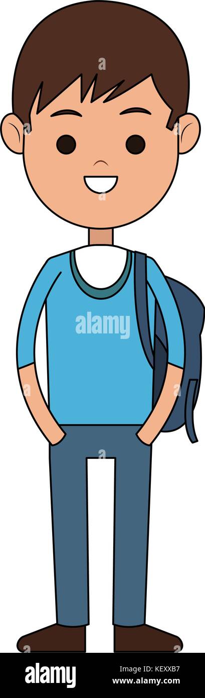 student carrying bag cartoon icon image Stock Vector Image & Art - Alamy