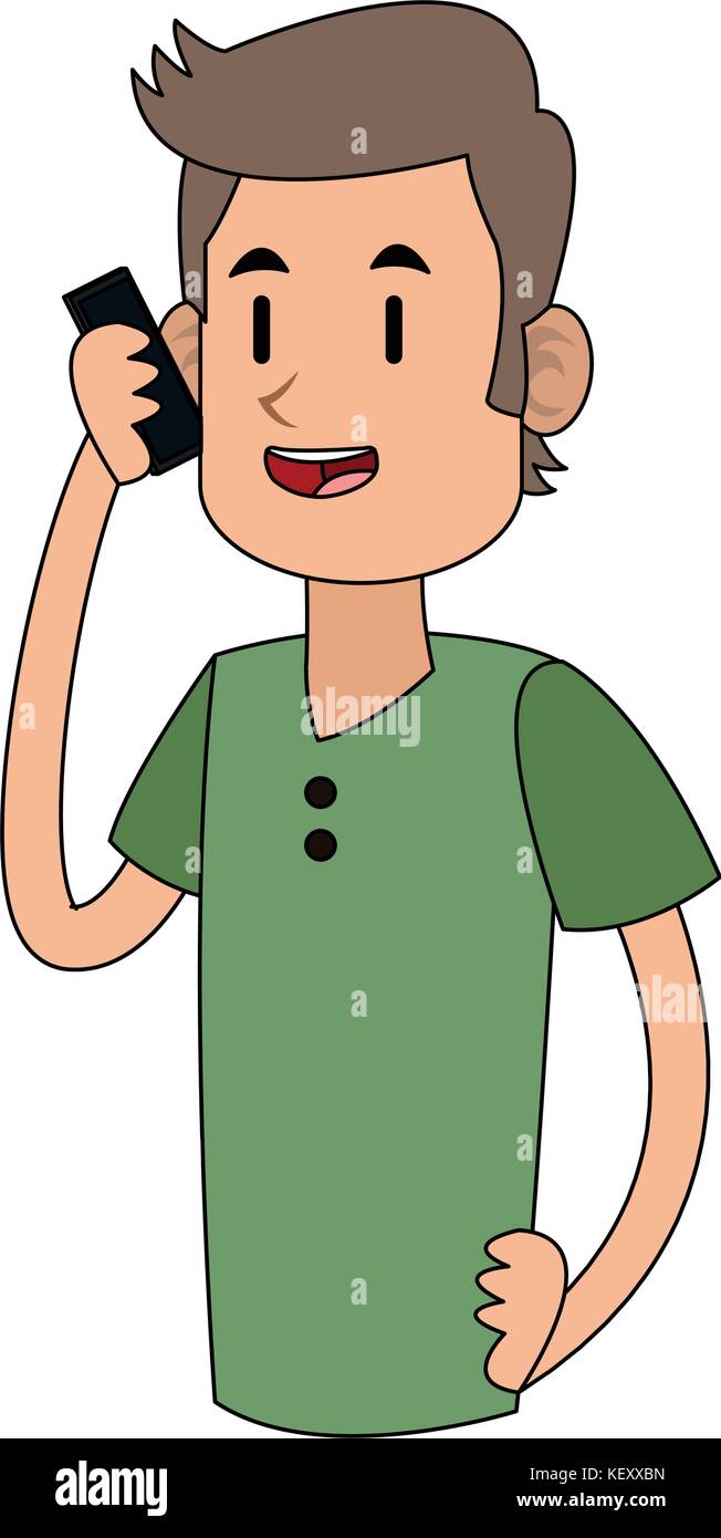 man using cellphone icon image Stock Vector Image & Art - Alamy