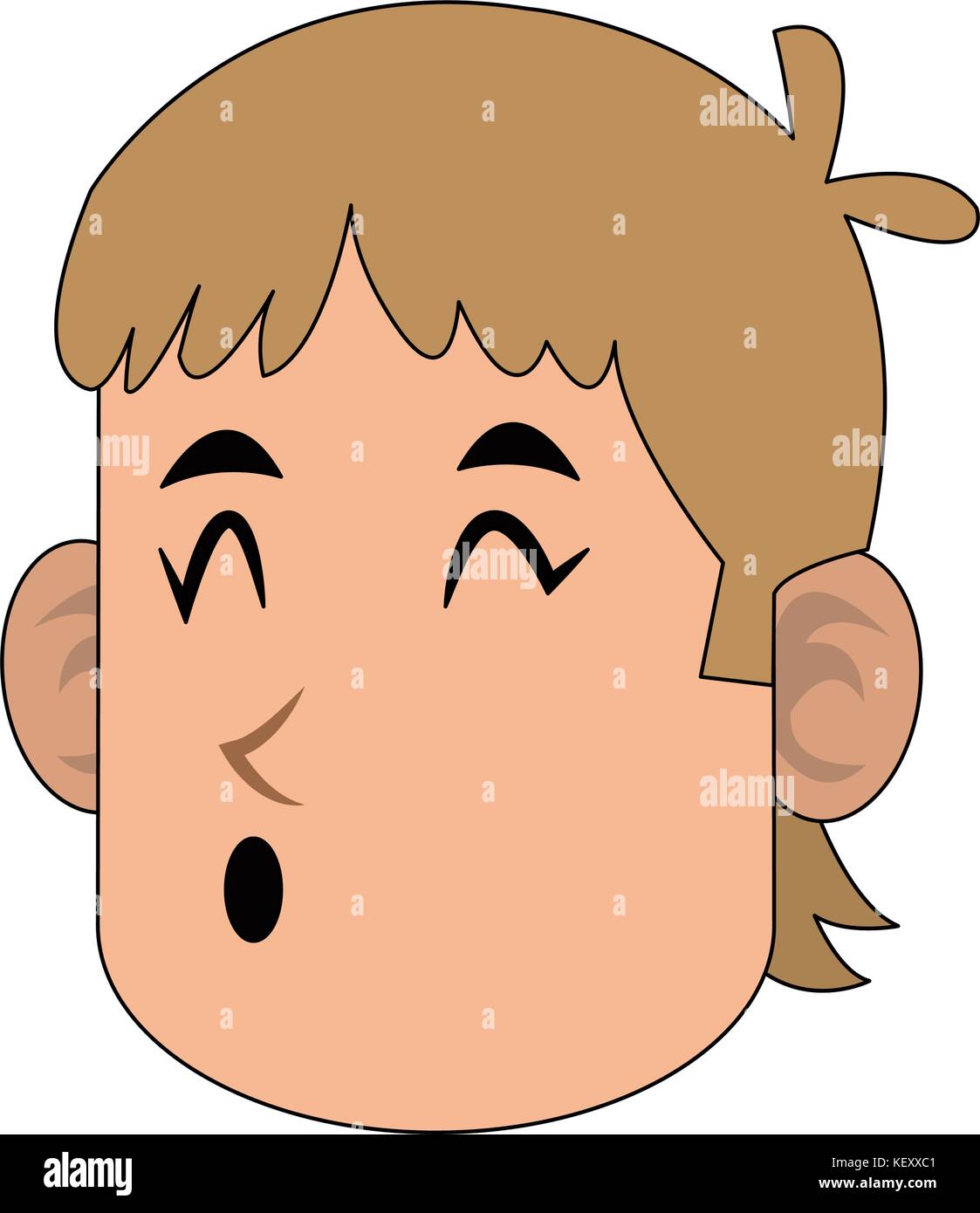 man happy excited face icon image Stock Vector Image & Art - Alamy