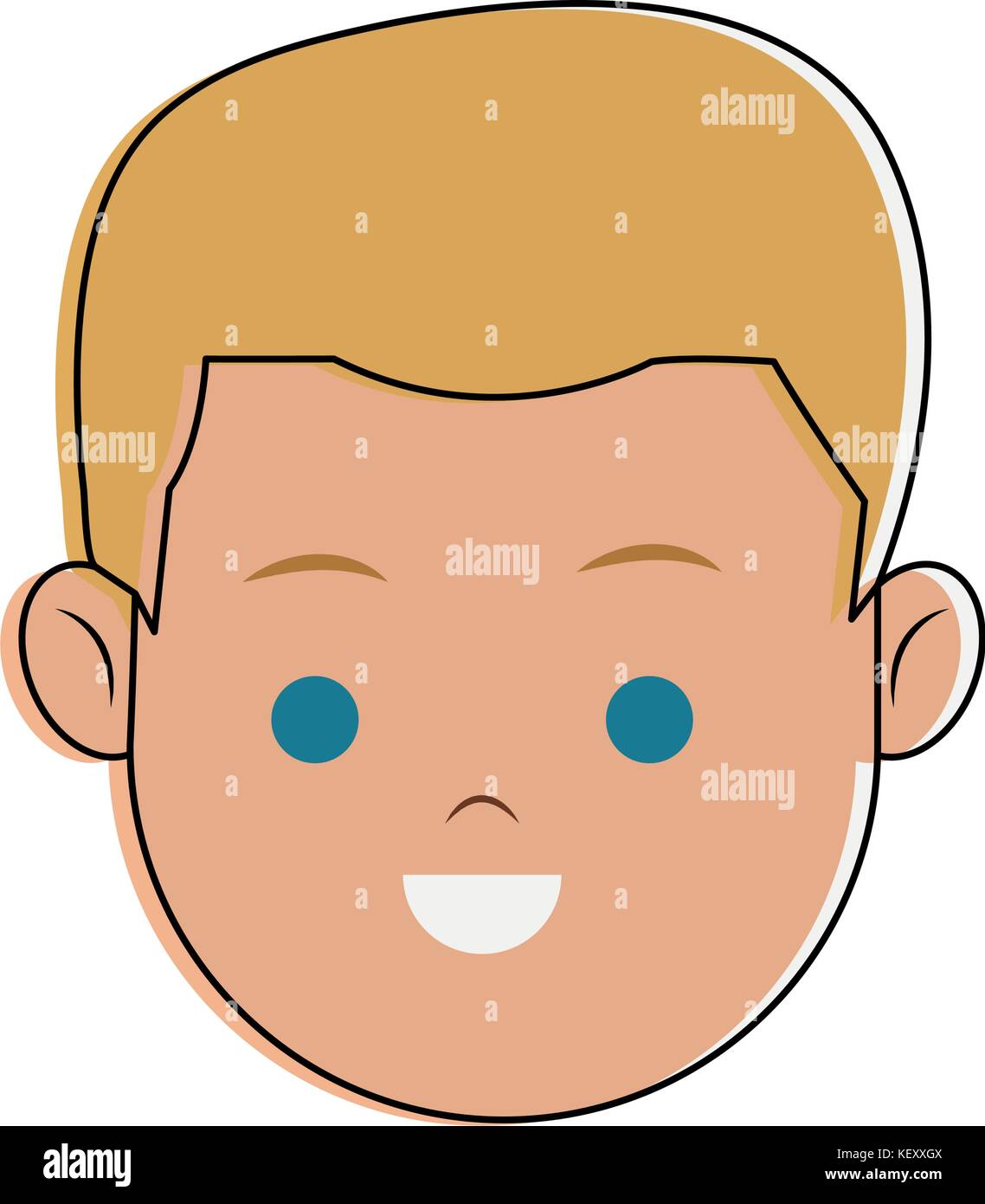 happy boy face icon image Stock Vector Image & Art - Alamy