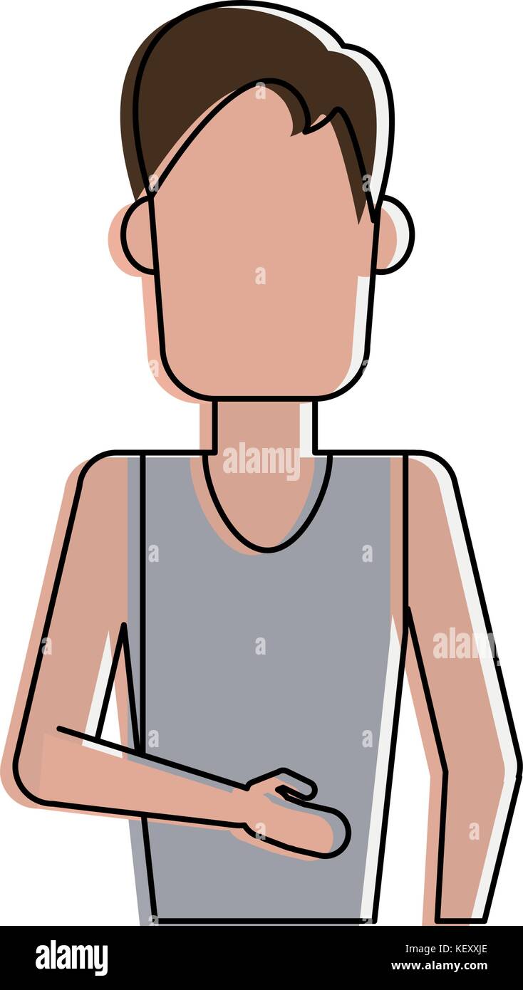 Flat Top Hair Man Stock Vector Images Alamy
