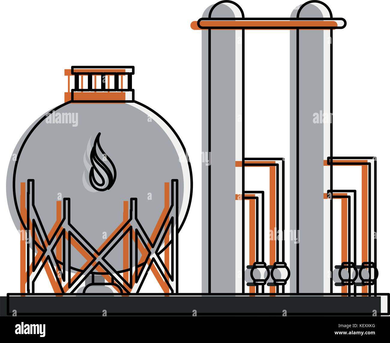 natural gas refinery icon image Stock Vector Image & Art - Alamy