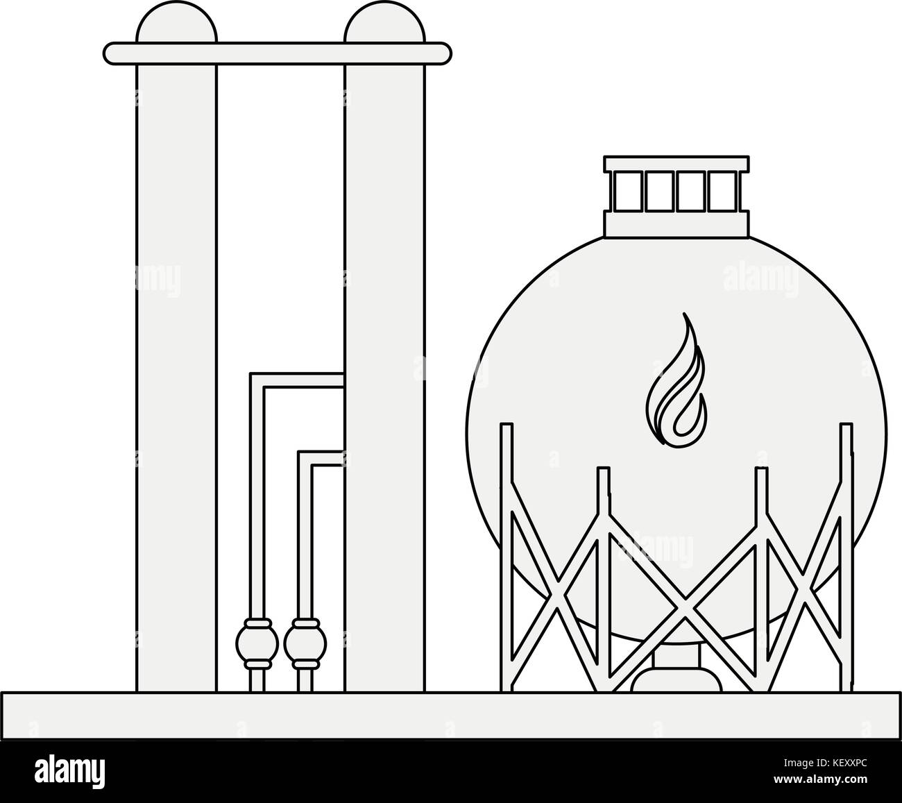 natural gas refinery icon image Stock Vector Image & Art - Alamy