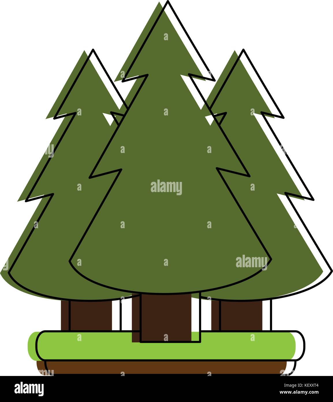 pine tree forest icon image Stock Vector Image & Art - Alamy