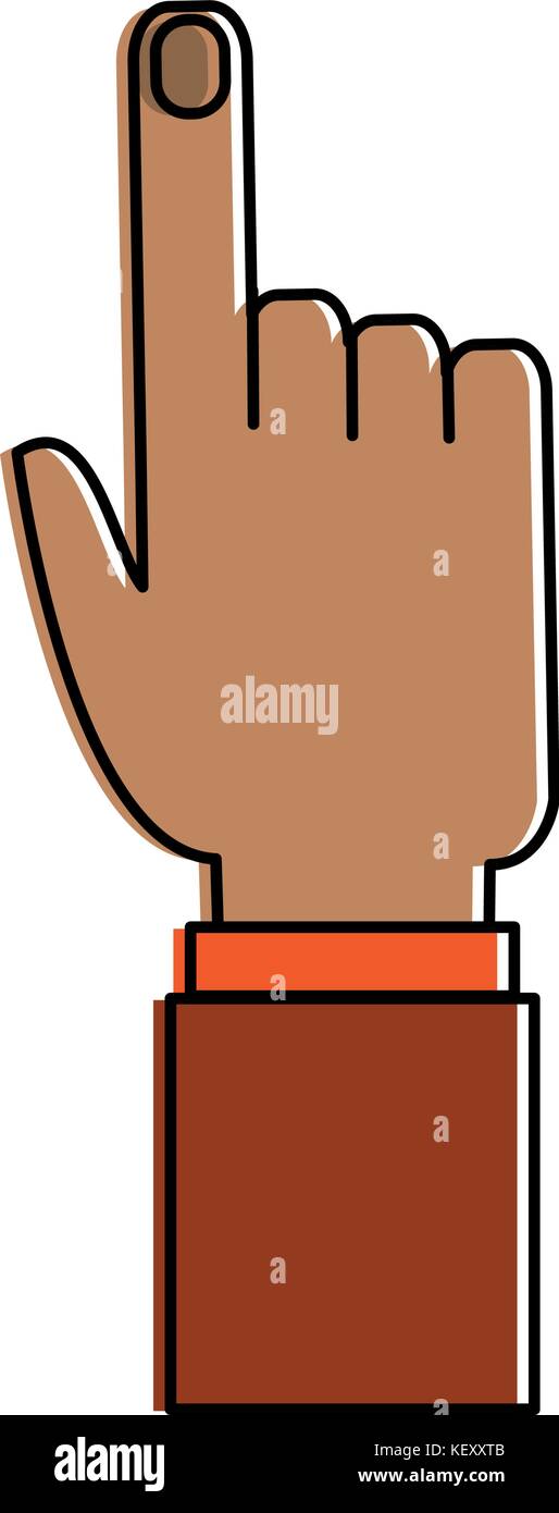 hand with index finger up icon image Stock Vector Image & Art - Alamy