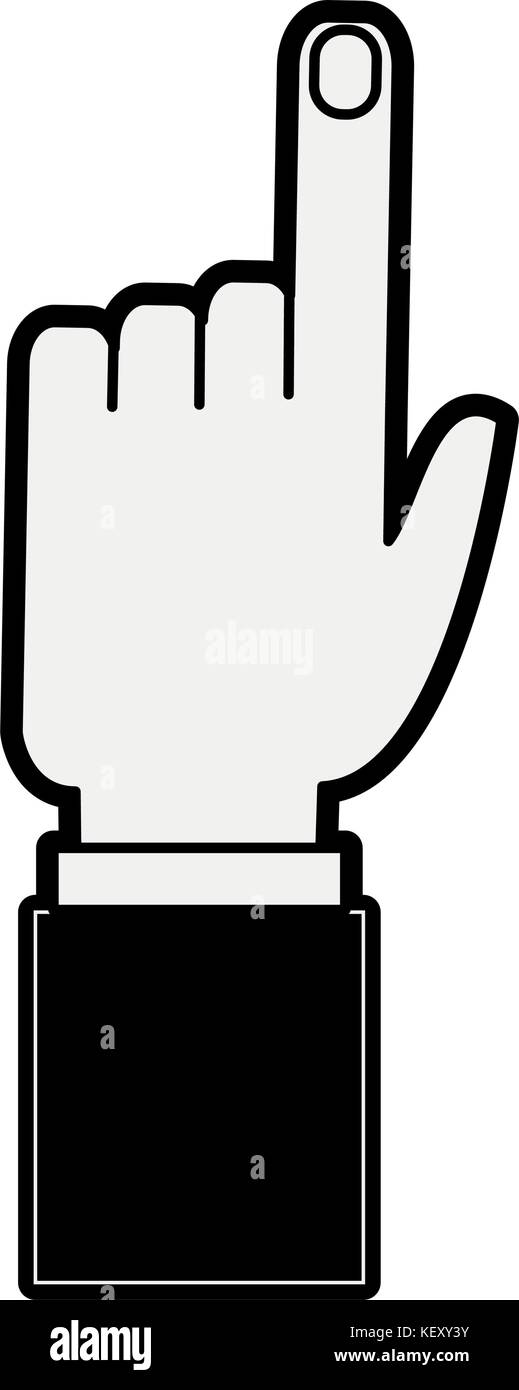 hand with index finger up icon image Stock Vector Image & Art - Alamy