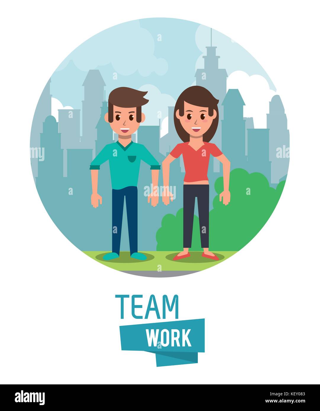 Young teamwork cartoon Stock Vector Image & Art - Alamy