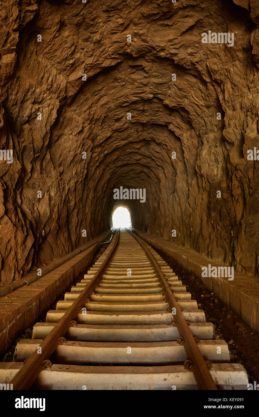 Exit from darknes - Light at end of tunnel, Shadow of people Standing ...