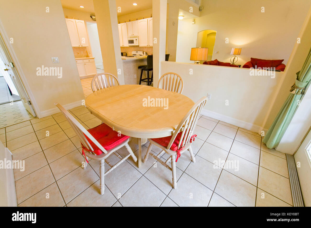 An interior photo of a breakfast room in a home Stock Photo - Alamy