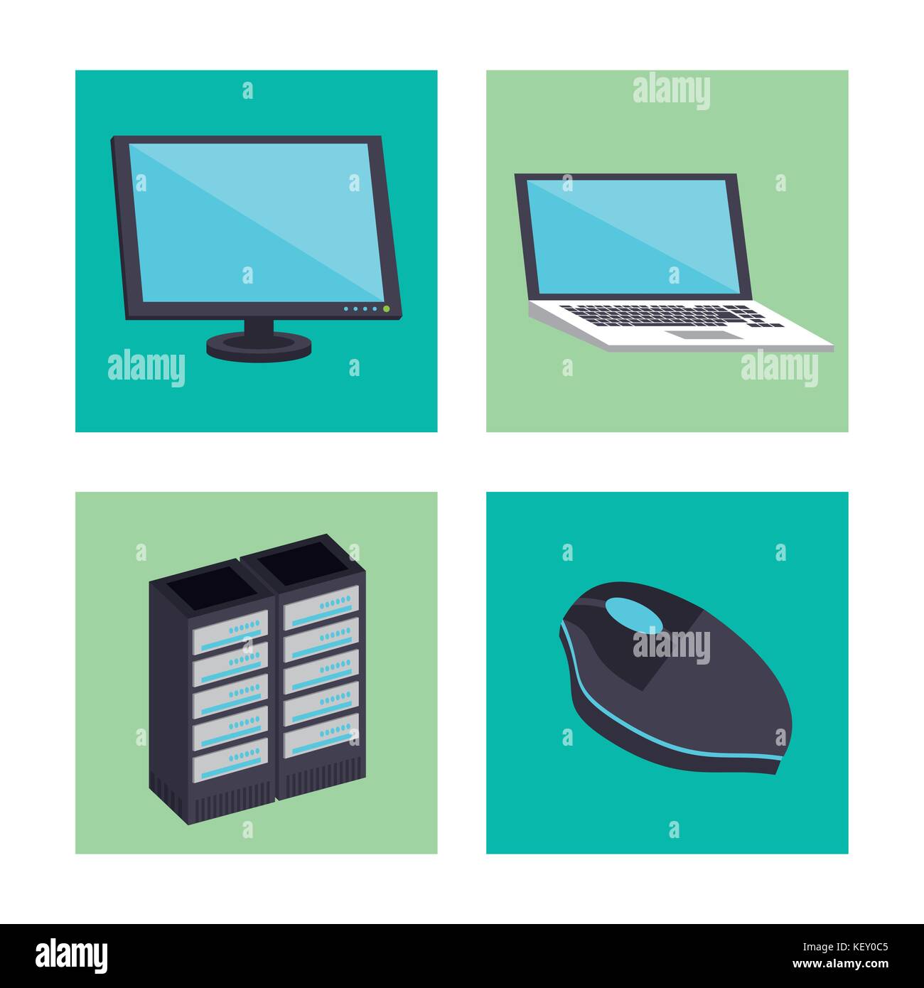 Computer and technology devices Stock Vector Image & Art - Alamy
