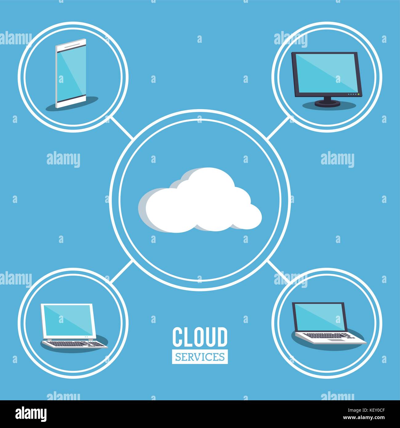 Cloud computing services Stock Vector Image & Art - Alamy