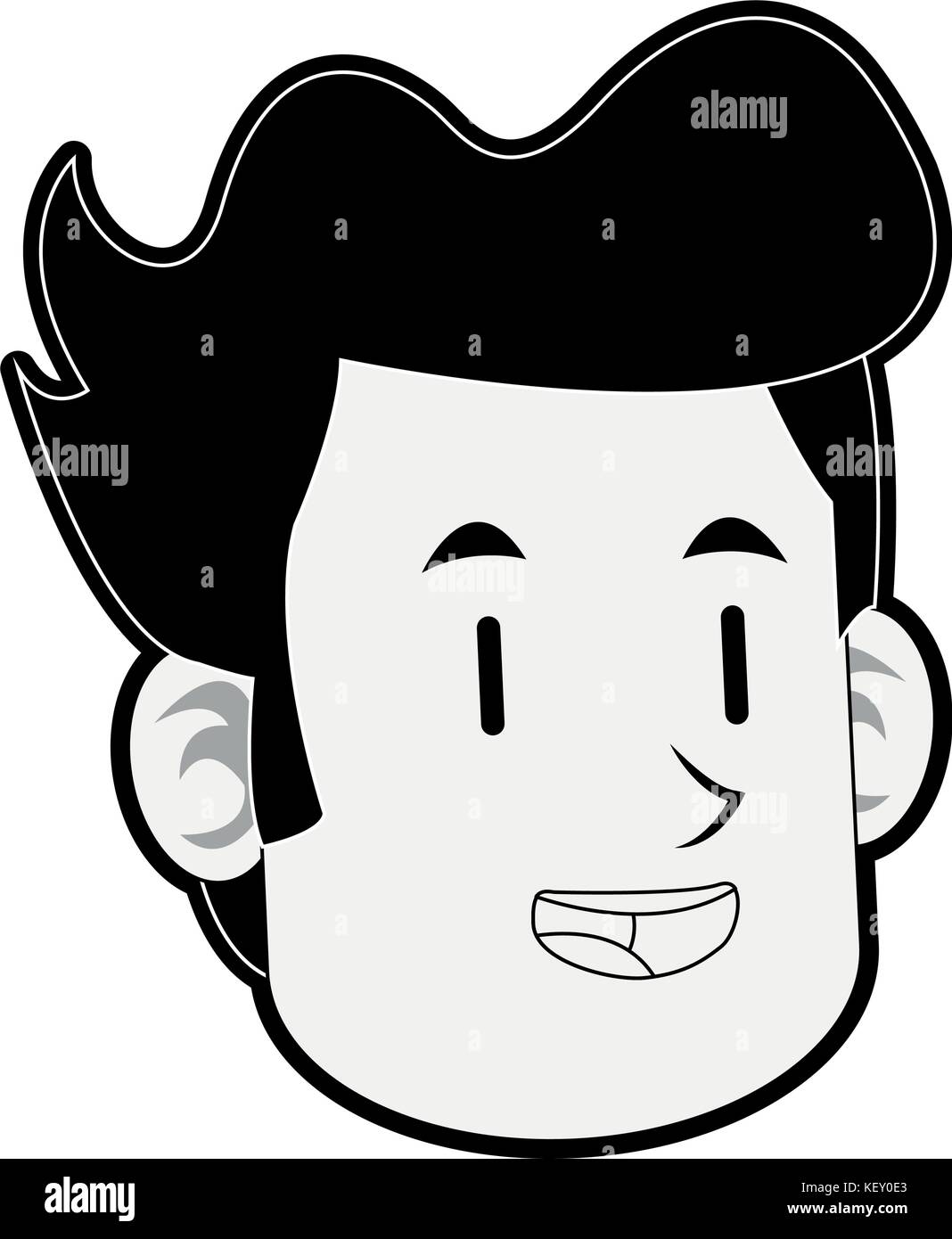Happy man face Stock Vector Image & Art - Alamy