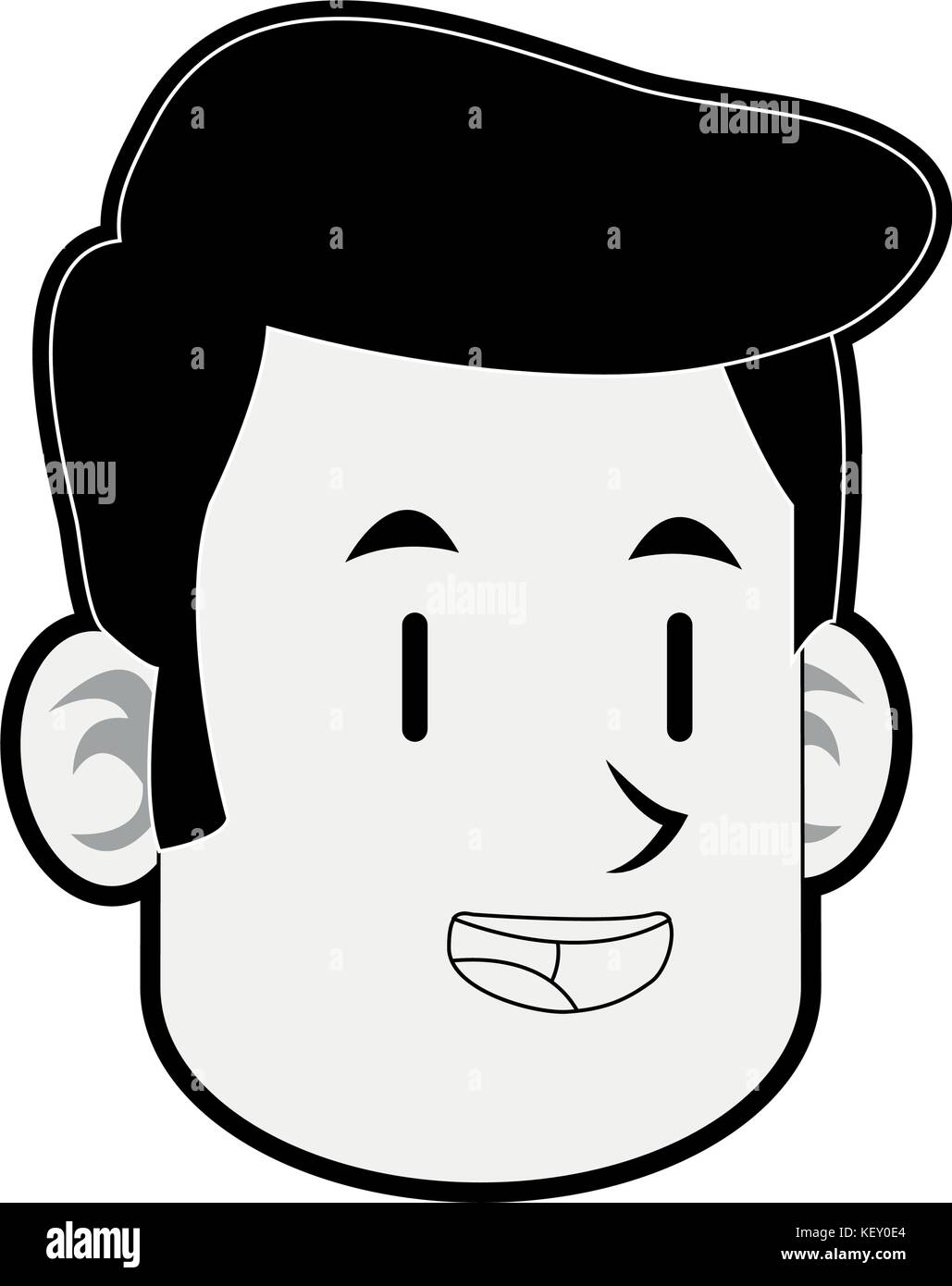 Happy man face Stock Vector Image & Art - Alamy