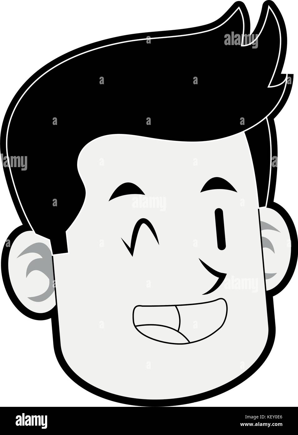 Happy man face Stock Vector Image & Art - Alamy